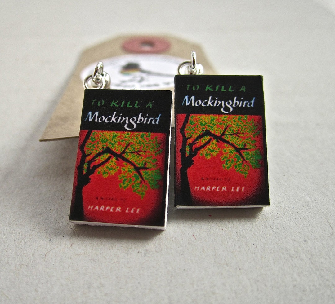 Miniature Book Earrings From the Earring Library - Etsy
