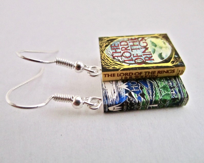 Miniature Book Earrings From the Earring Library - Etsy UK