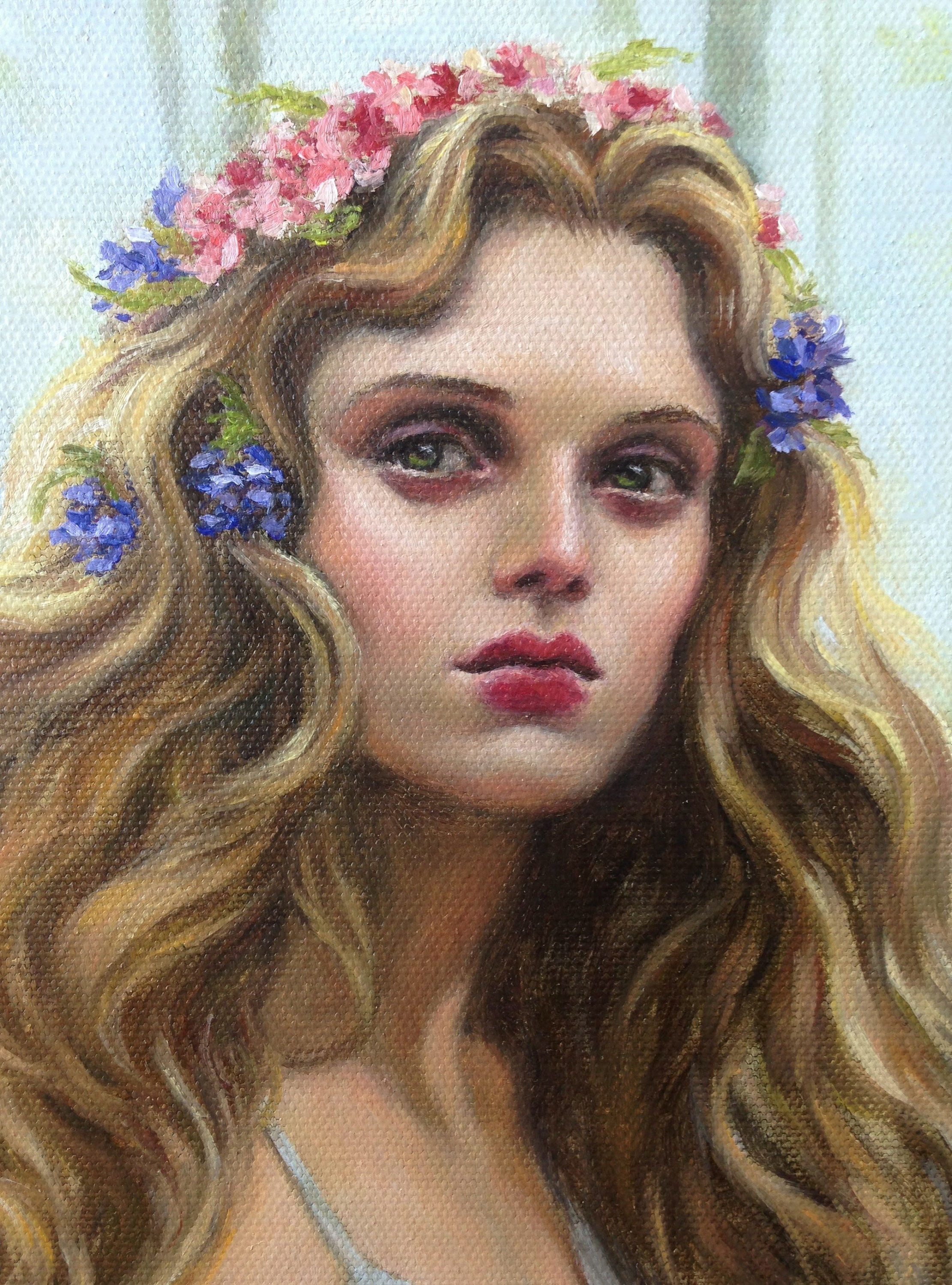 The Wood Nymph. Art Print From Original Painting by Pat - Etsy