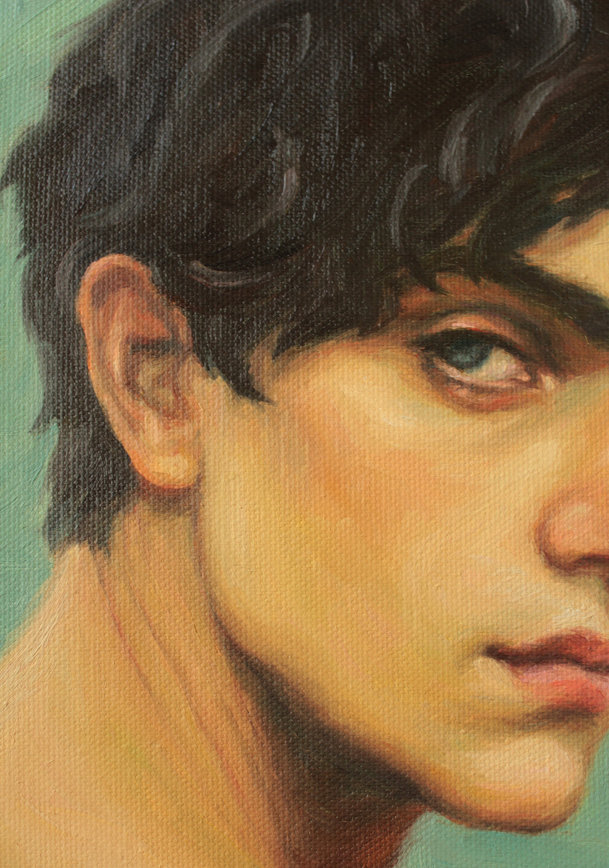 Male Portrait. Archival Art Print From Original Oil Painting - Etsy