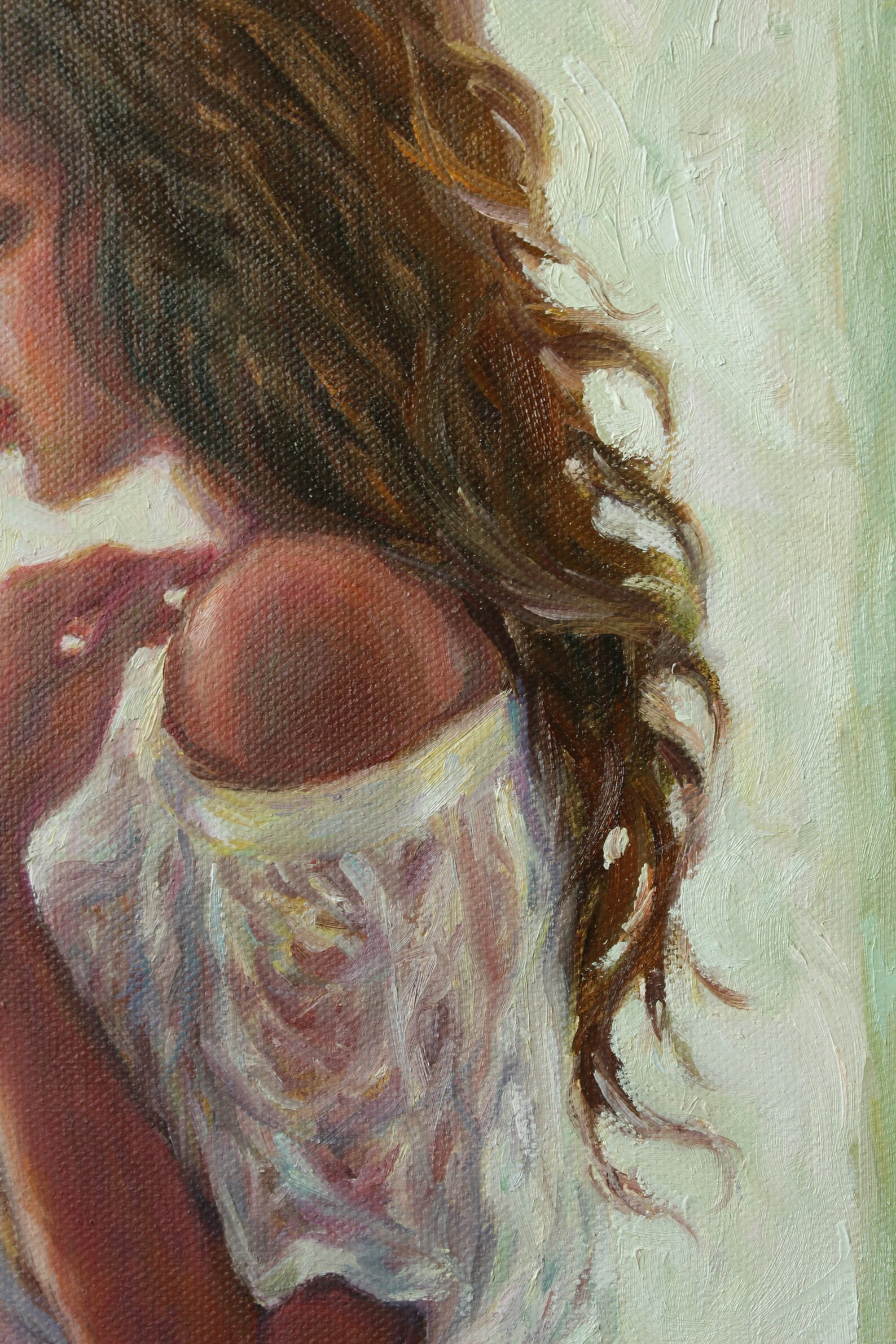 Female Figure Painting by Pat Kelley Original Oil on Canvas | Etsy