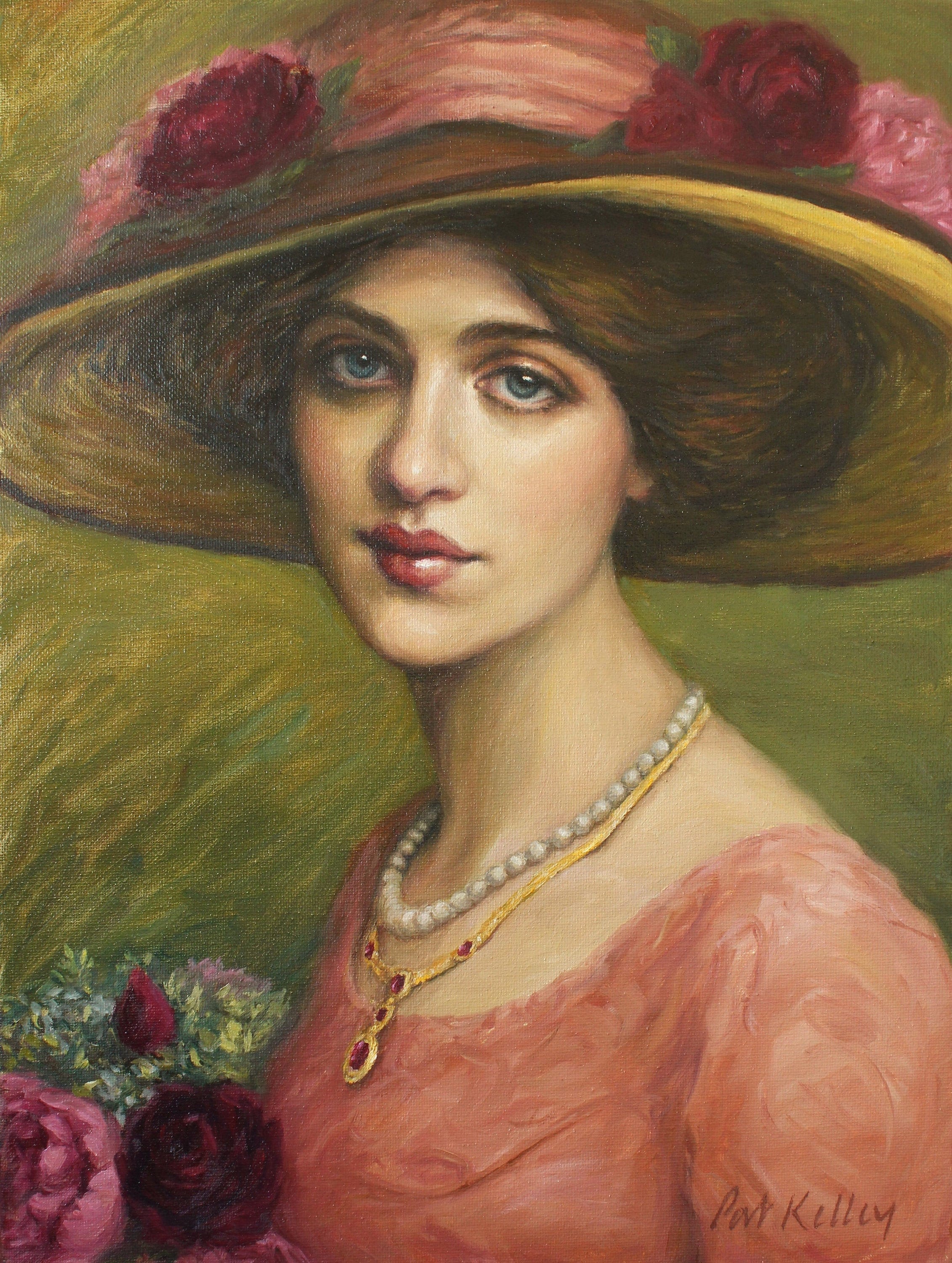 Famous Paintings Of Women With Flowers