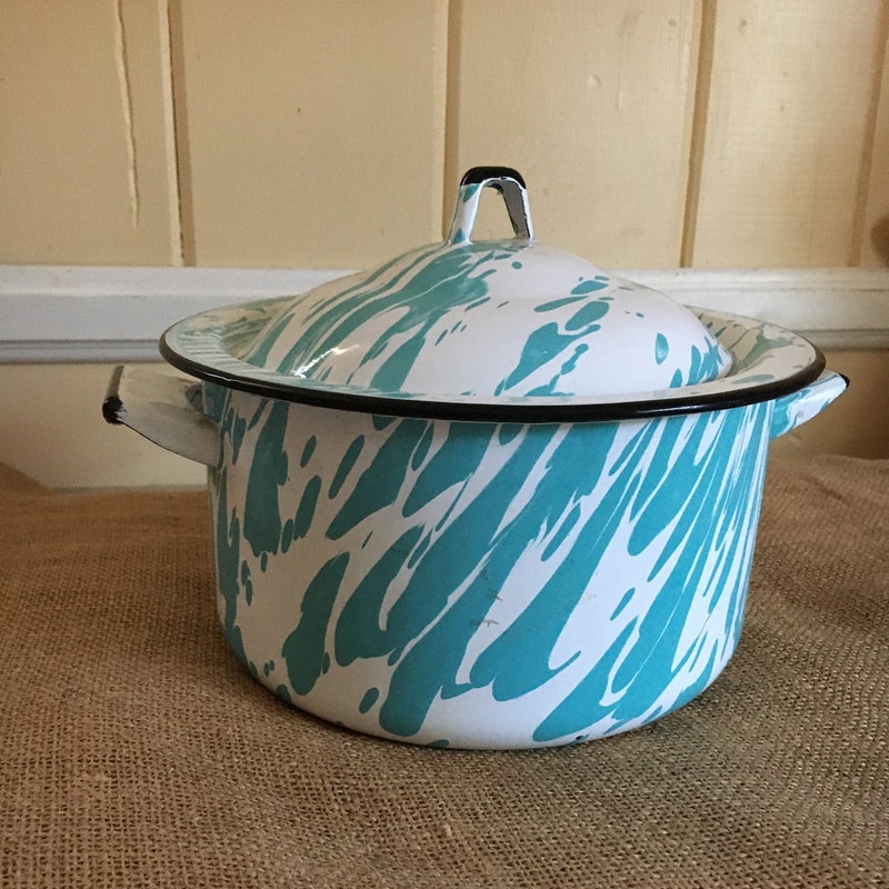 Enamelware Pot - Etsy