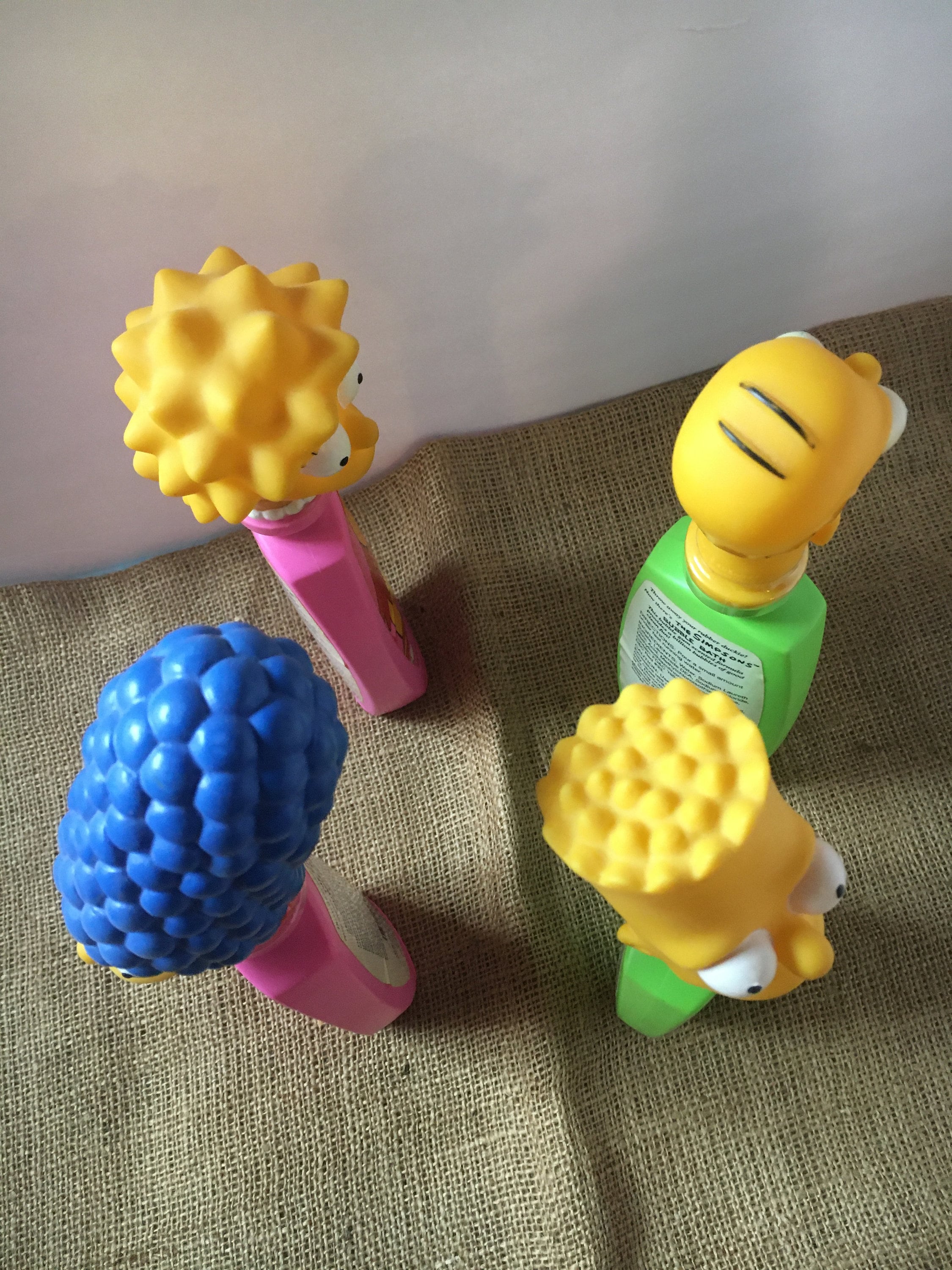 Vintage SIMPSON Family Bubble Bath Figural Plastic Bottles in the Shape ...
