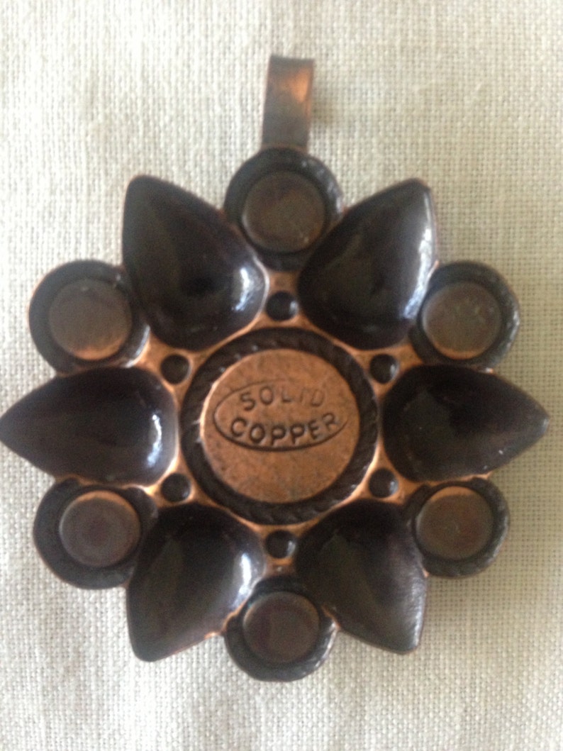Vintage Mid Century Native American Trading Post Solid Copper - Etsy