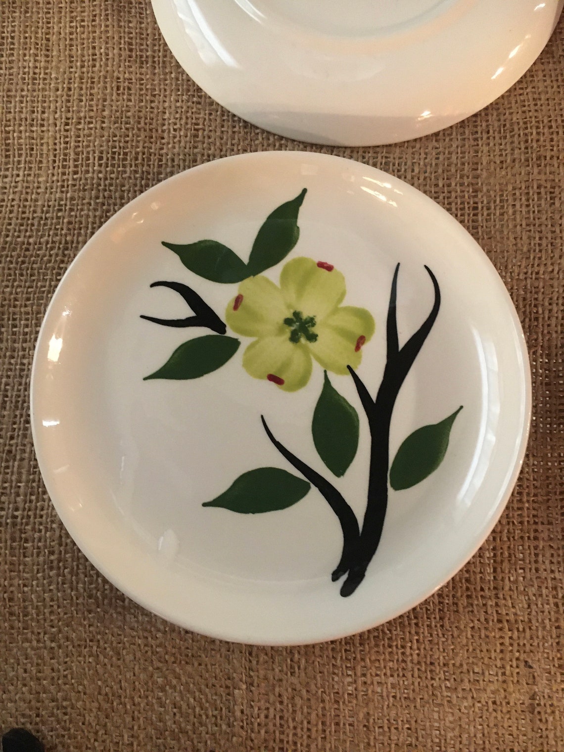 Six6 Vintage Dixie Dogwood by Joni China Bread & Butter Platehand ...