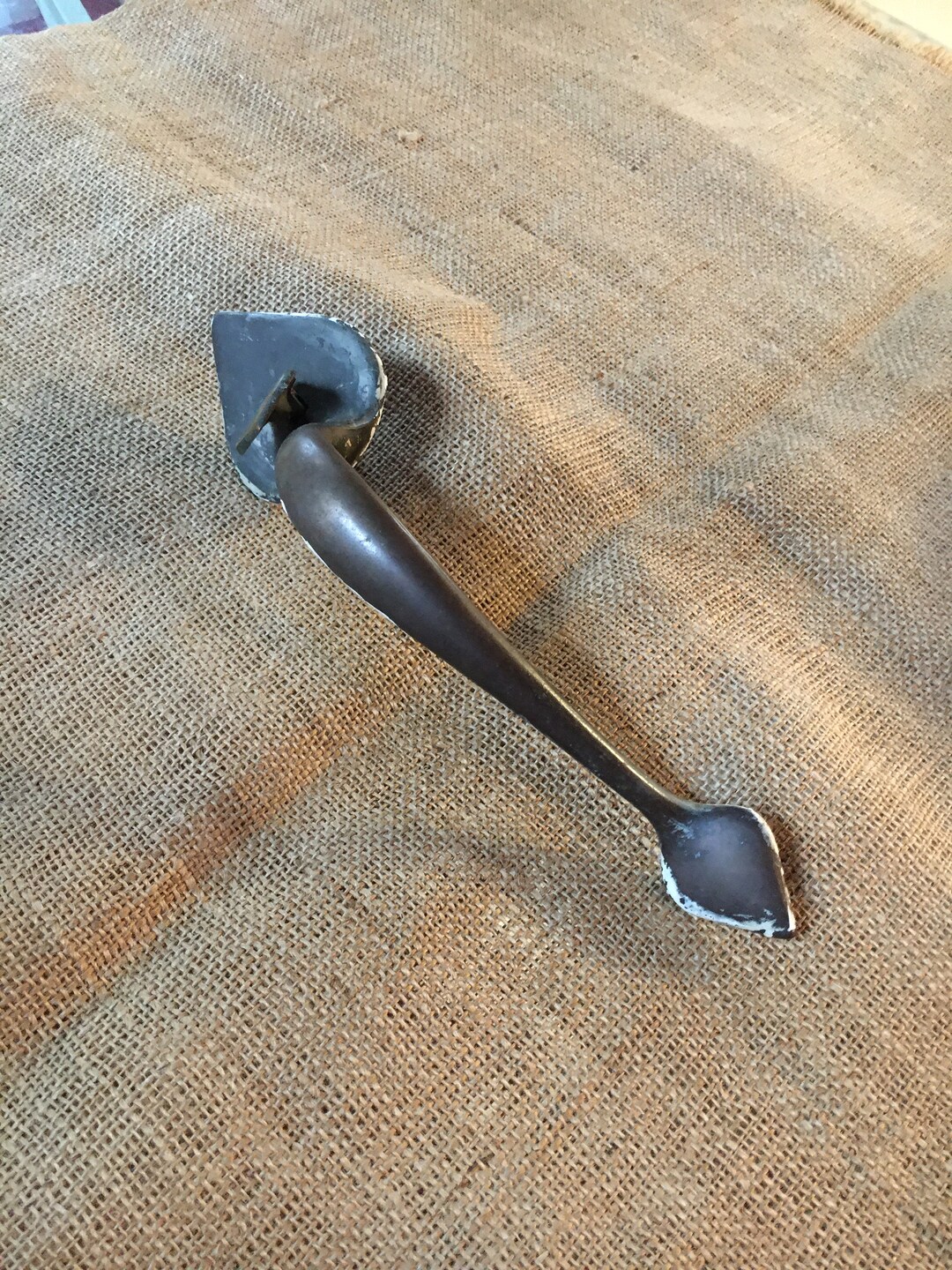 Antique/vintage Solid Brass Thumb Latch Front Door Handle ...