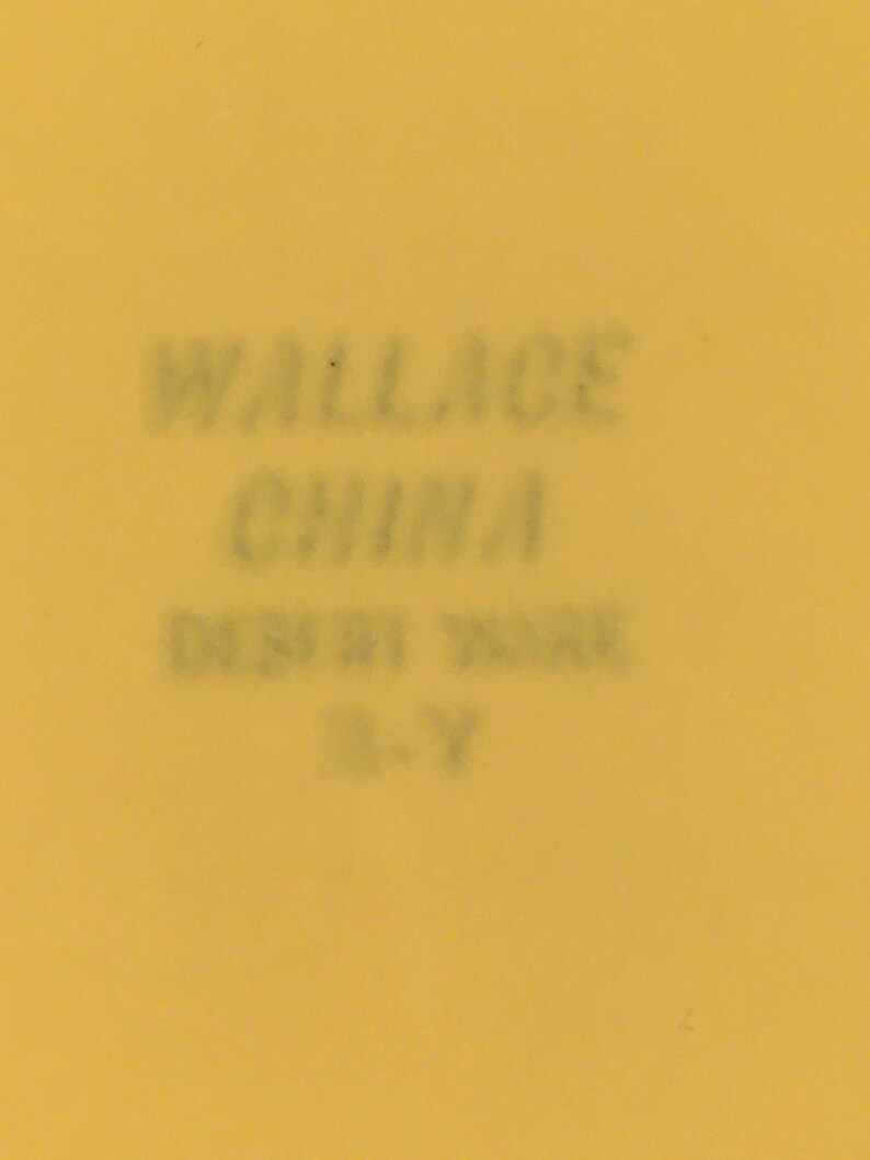 Two(2) Vintage Wallace China Plates--yellow Ware/desert Ware/chefsware ...