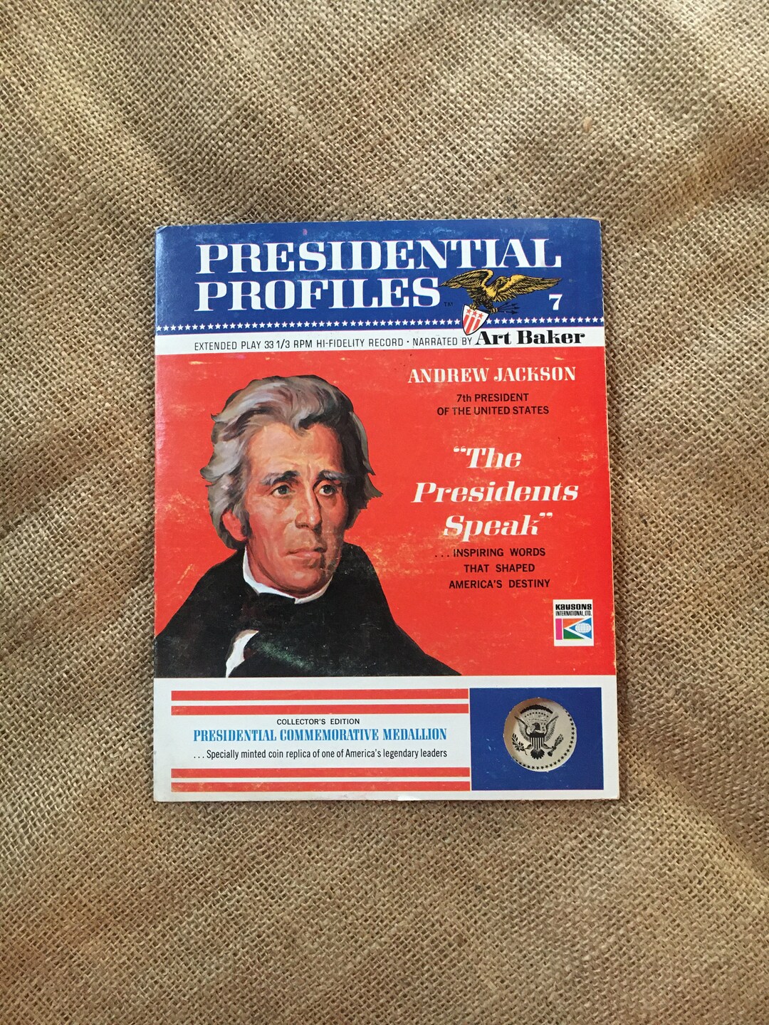 Vintage 1960’s Classroom Audio Visual Aid: PRESIDENTIAL Profiles..”the ...