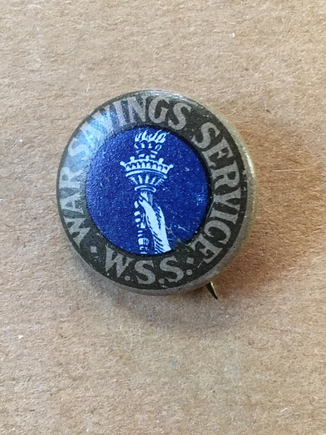 Antique WWI Pin Back Button/war Savings Servicewss Manufactured by the ...