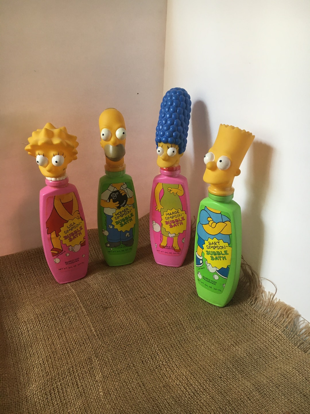 Vintage SIMPSON Family Bubble Bath Figural Plastic Bottles in the Shape ...