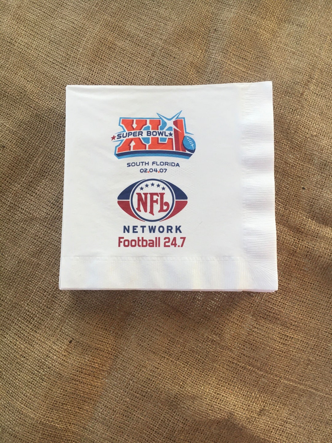 Super Bowl XLI (41) Large Paper Napkins Never Used Set of 24 Dinner ...