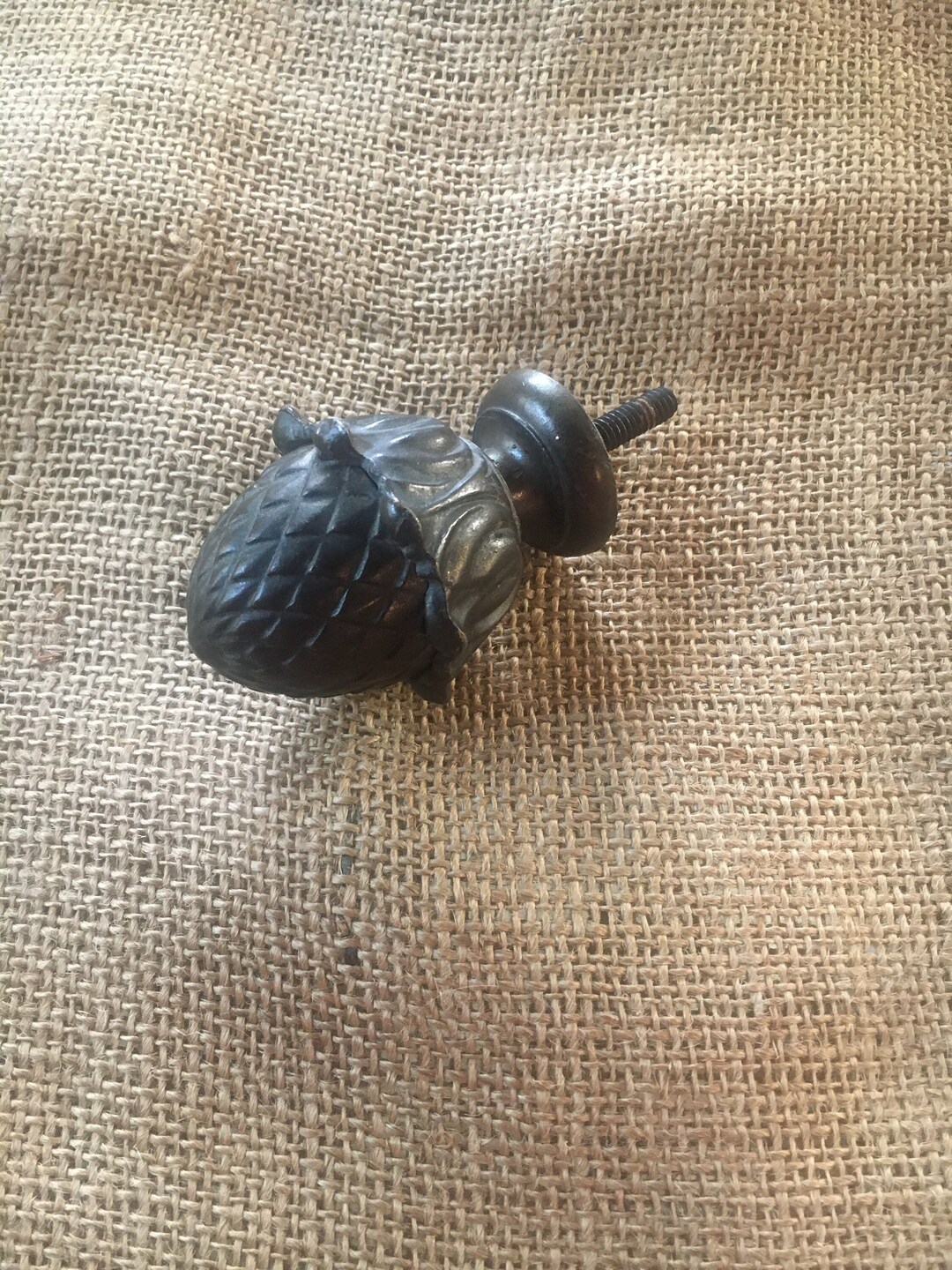 Vintage Antiqued Brass Pineapple-shaped Finial With Screw on Bottom - Etsy