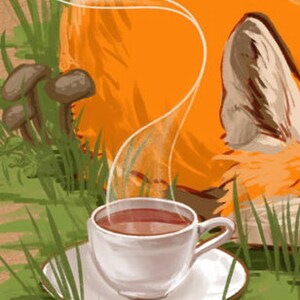 Cozy Fox 11x14 Art Print - Etsy