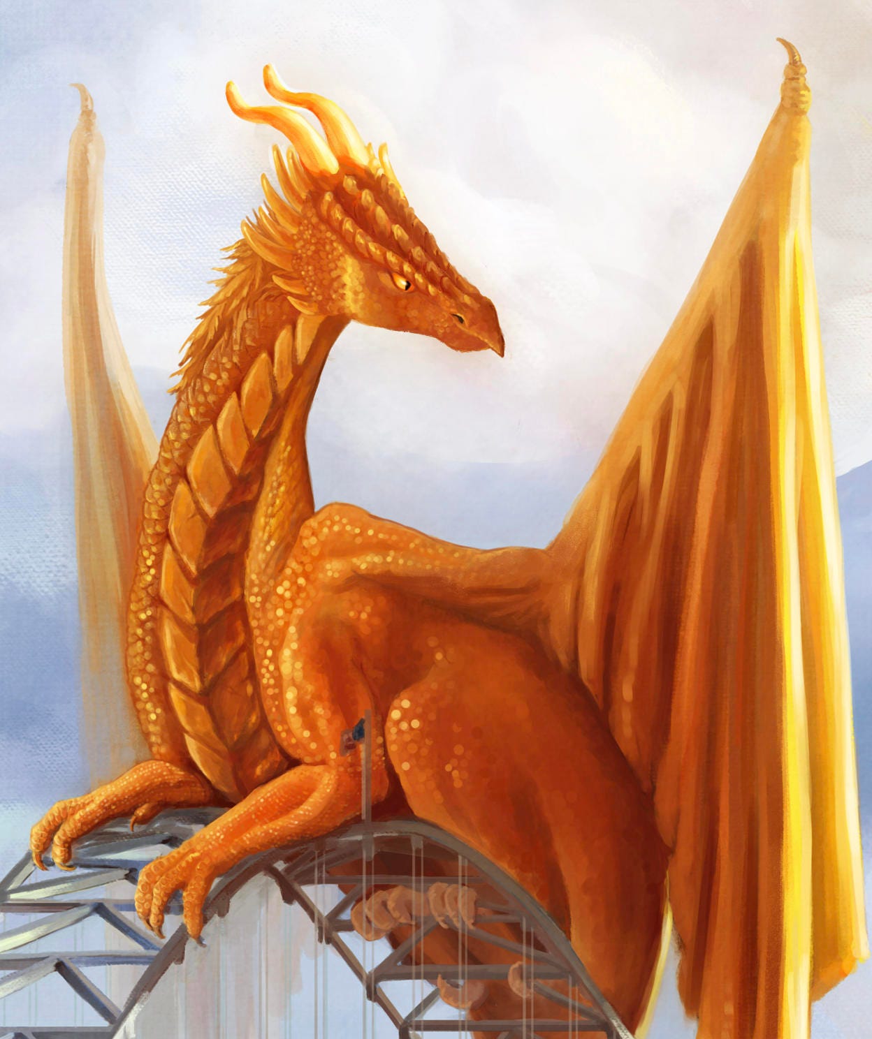 The Dragon of Portland's Fremont Bridge 8x10 Art Print - Etsy