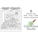 Cute Shop Coloring Pages Printable PDF SVG PNG | Cafe Bakery Flower ...