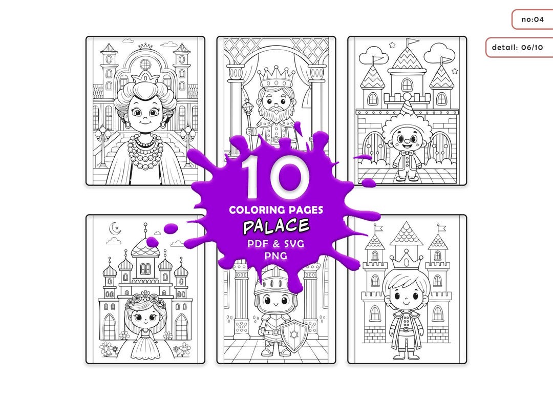 Fairy Tale Coloring Pages | Castle Knight Princess Dragon Wizard Pirate ...