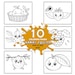 Cute Fruit Coloring Pages | Kawaii Food Characters | Printable PDF ...