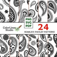 Paisley Pattern SVG Bundle - Etsy