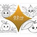 Cute Fruit: Fun Easy Coloring Pages for Kids | Printable Kawaii Fruits ...