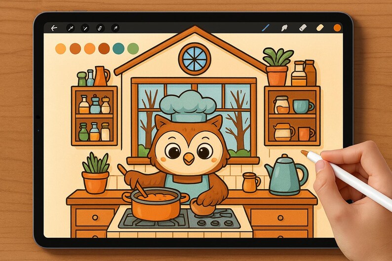 Woodland Animal Homes Coloring Pages | Bear Fox Deer Elephant Squirrel ...