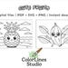 Cute Fruit Coloring Pages | Kawaii Food Characters | Printable PDF ...