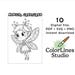 Magical Creatures Coloring Pages | Dragon Unicorn Witch Fairy Angel ...
