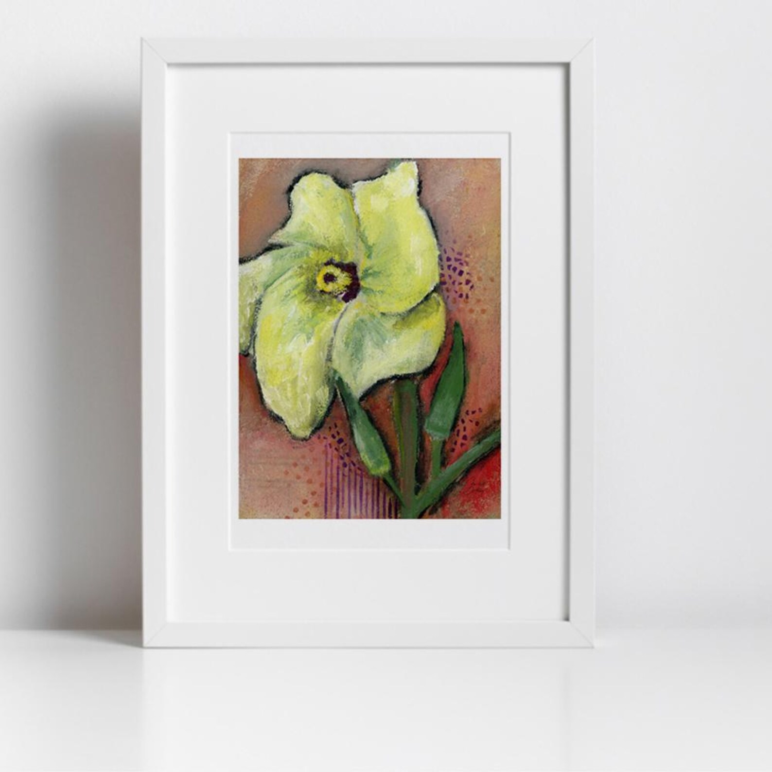 Art Print - Okra | Art for the Uncommon Gardener Series - Etsy