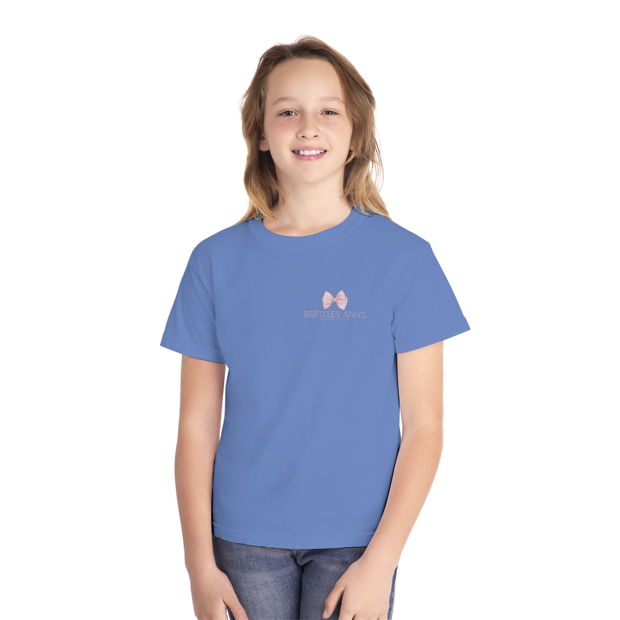 Huntley Ann's New Logo Youth Midweight Tee Youth Girls Comfort Colors ...