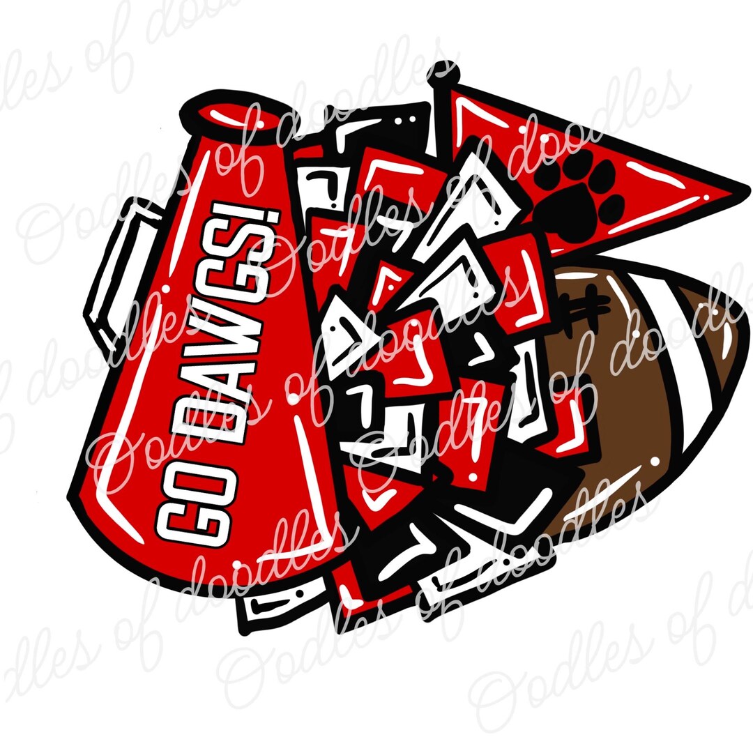 Football Cheer Door Hanger Template, Instant Download, PDF File. Pom ...