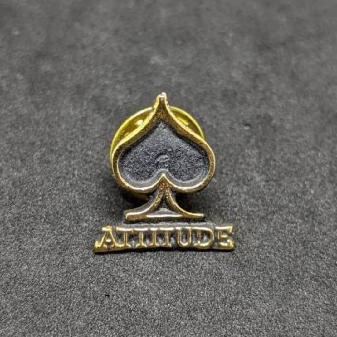 Vintage Pushback Pin, Black Spade Pin, Attitude Pin, Spade Pin - Etsy