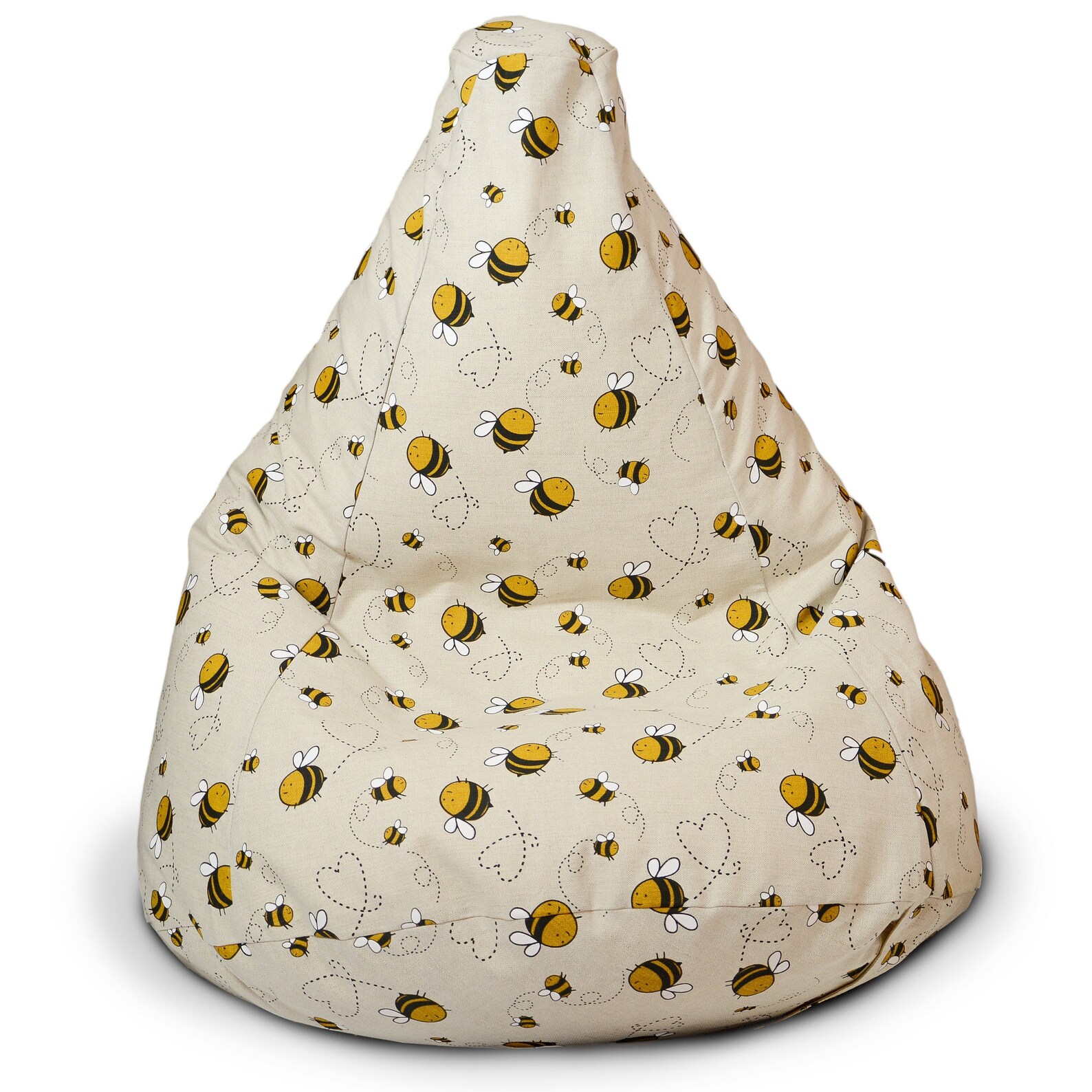 Bumble Bee Bean Bag Chair Eco Friendly Linen Beanbag Cover - Etsy