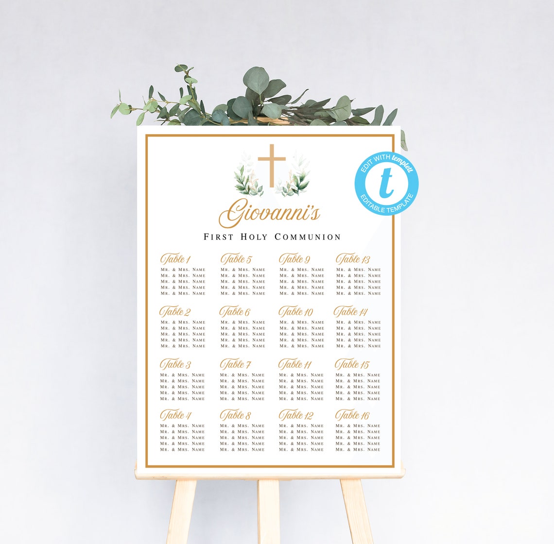 Seating Chart Sign Communion Seating Chart Seating Chart - Etsy