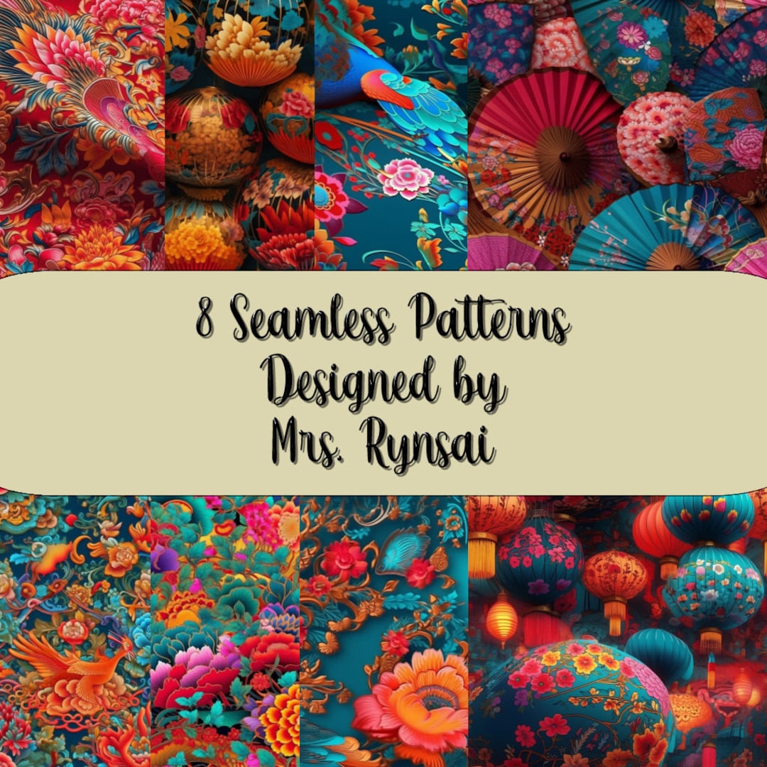 Asian Seamless Patterns - Etsy