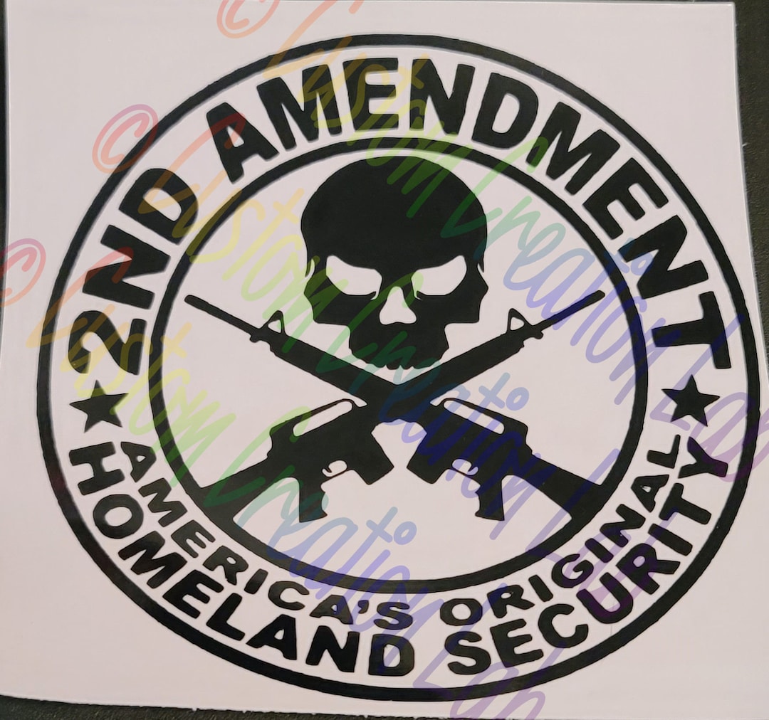 2nd Amendment Homeland Vinyl / Window Decal - Etsy