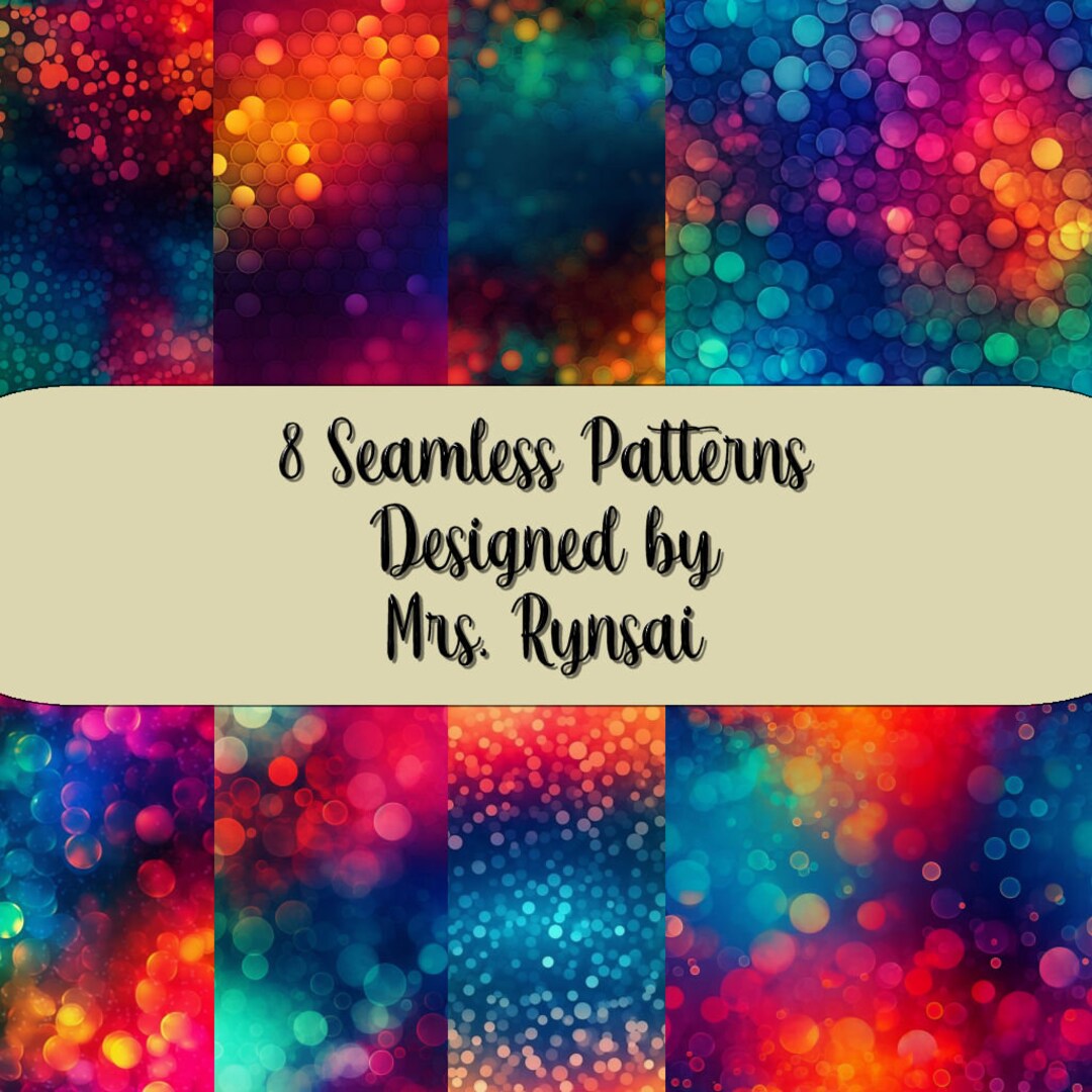 Gradient Bokeh Seamless Patterns Etsy