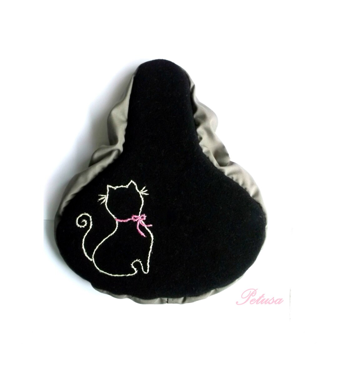 Cat Bicycle Seat Cover, Saddle Cover Bike Bicycle Cat Lover Gift Kitty ...
