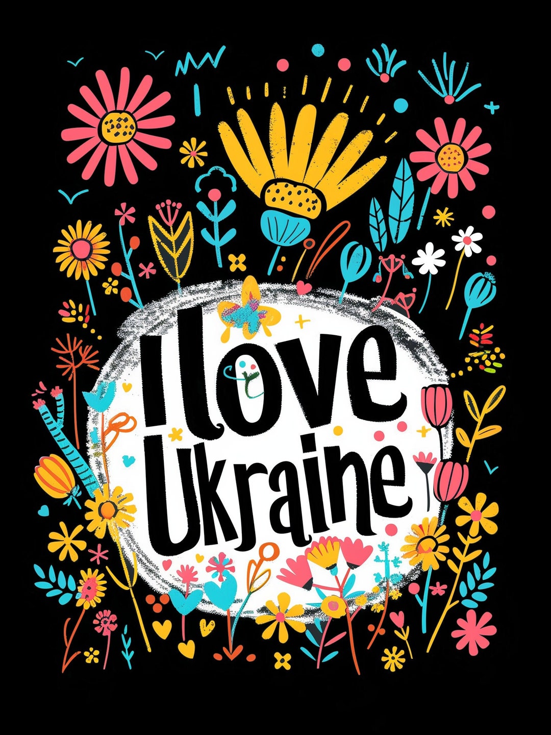 Set of 2 PNG I Love Ukraine Design for Sublimation, T-shirt, Mugs ...