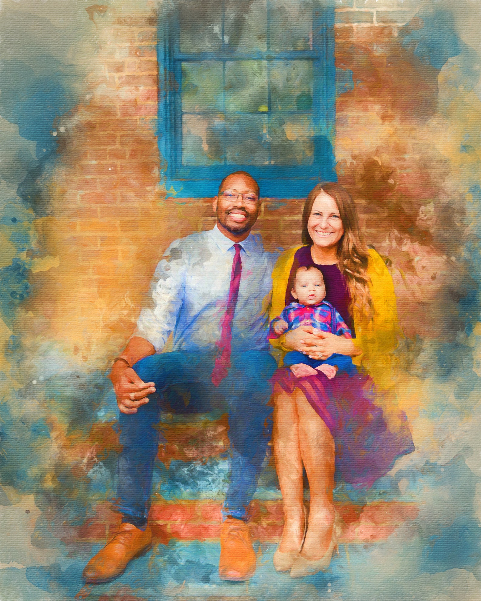 Custom Portrait Painting From Photo Watercolor Digital - Etsy
