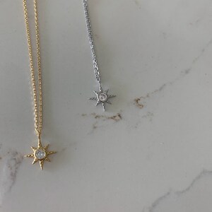 Sterling Silver Sun Necklace: Dainty Sunshine Pendant, 16" - Etsy