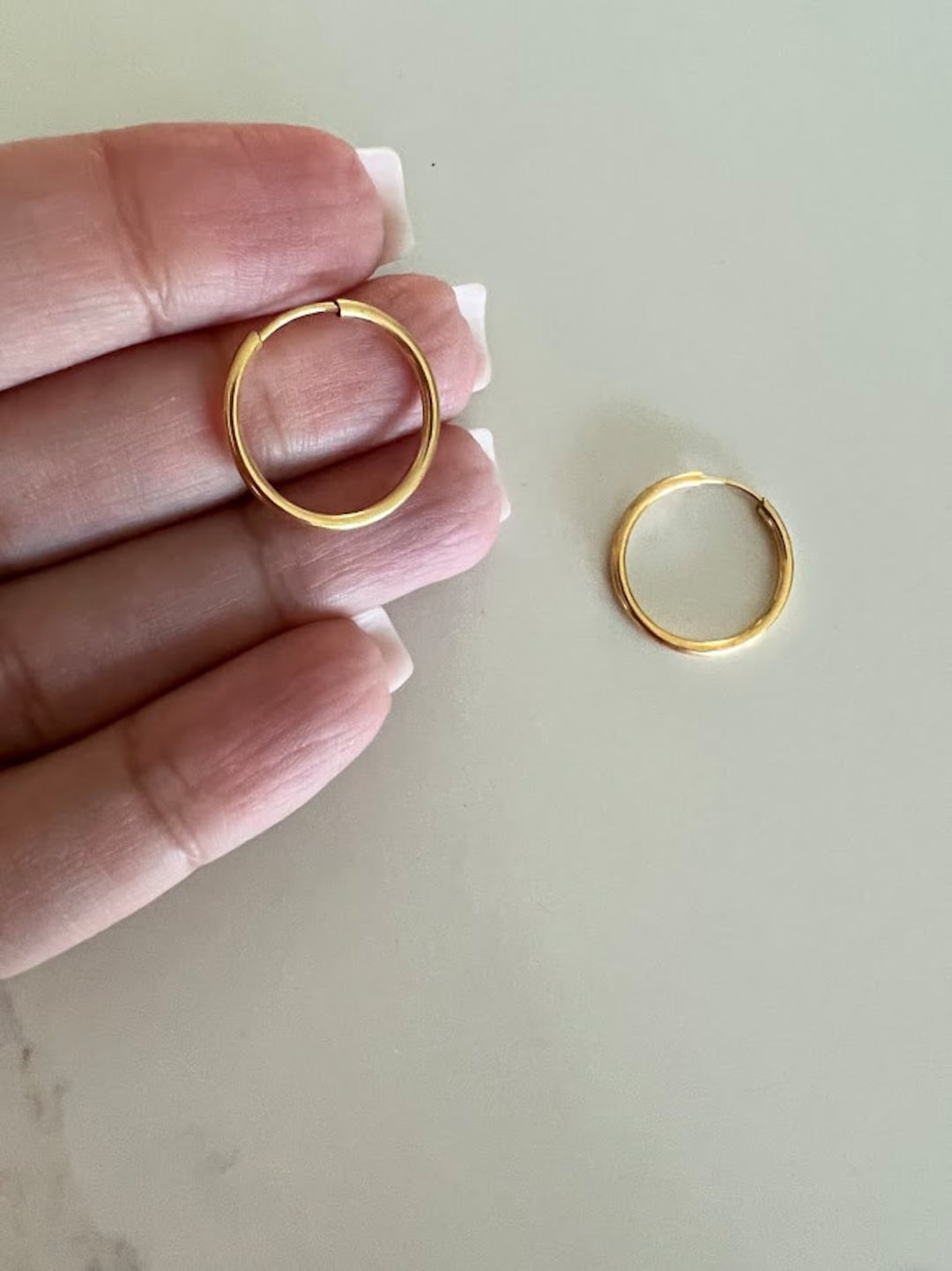 20MM Thin Hoops in 18K Gold Filled, Gold Hoops, Gold Filled Hoops, Gold ...