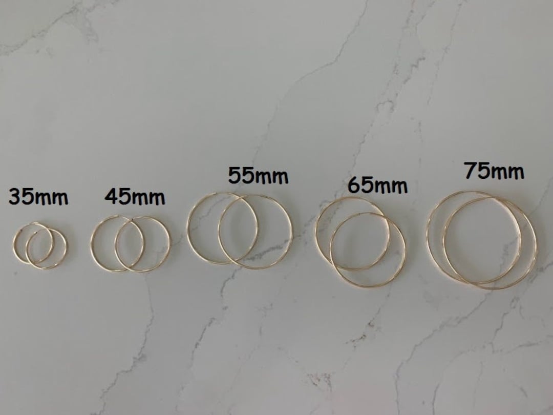 Gold Hoops in 18K Gold Filled, Gold Hoops, Gold Filled Hoops, Gold ...