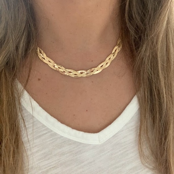 Braided Necklace - Etsy