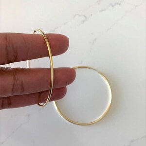 60MM Thin Hoops in 18K Gold Filled, Gold Hoops, Gold Filled Hoops, Gold ...