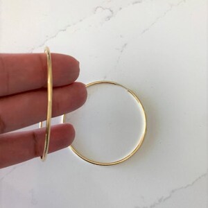 60MM Thin Hoops in 18K Gold Filled, Gold Hoops, Gold Filled Hoops, Gold ...