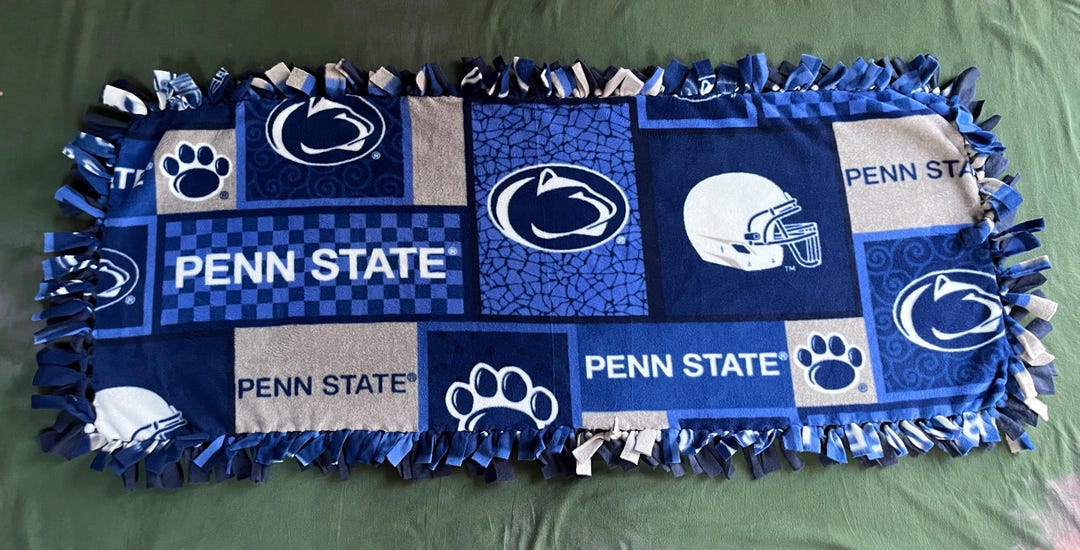 PENN STATE (pennsylvania State University) Double-thick Fleece Blanket ...