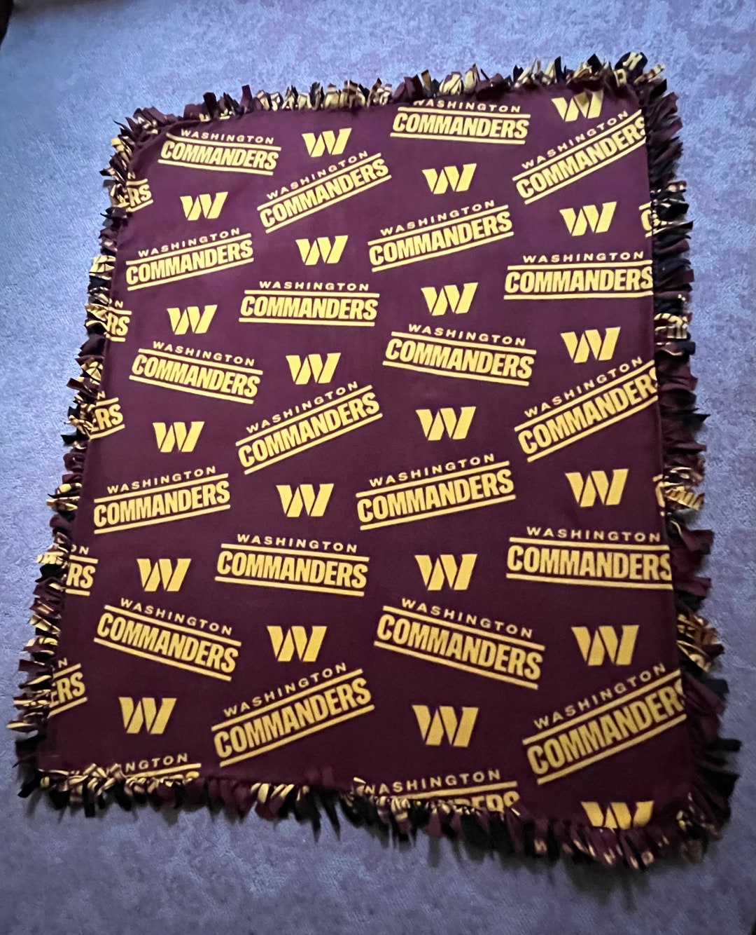 Washington Commanders Double-thick Fleece Bedspread/blanket/throw - 67 ...