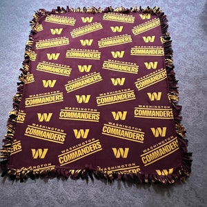 Washington Commanders Double-thick Fleece Bedspread/blanket/throw - 67 ...