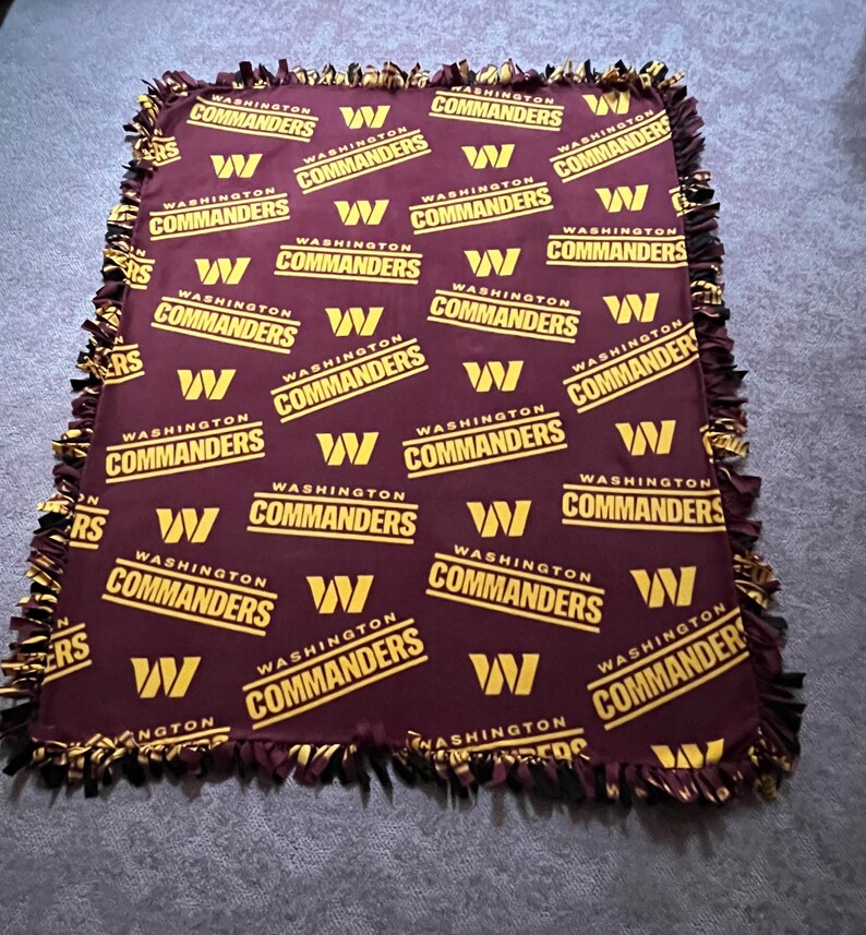 Washington Commanders Double-thick Fleece Bedspread/blanket/throw - 67 ...
