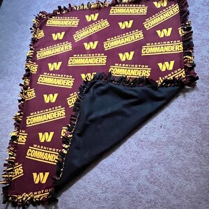 Washington Commanders Double-thick Fleece Bedspread/blanket/throw - 67 ...